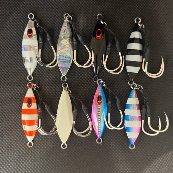 Small Batch Slow Pitch Jigs | Assorted Colours & Sizes | Reef & Offshore Lures – Reel Action Lures